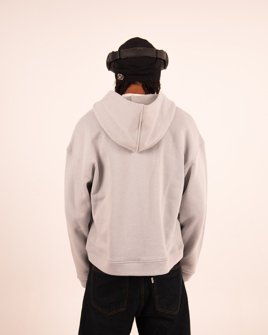 GREY ESSENTIAL ZIP UP – Navy